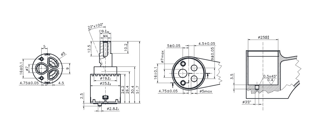 Kerox K25A Ceramic Tap Cartridge -Kingsway Plumbing